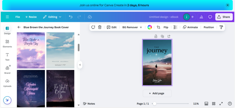 How to Create Book Cover Design on Canva I Zorba Books